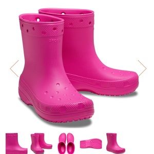 CROCS | Shoes | Crocs Unisex Classic Boot In Juice Pink | Poshmark
